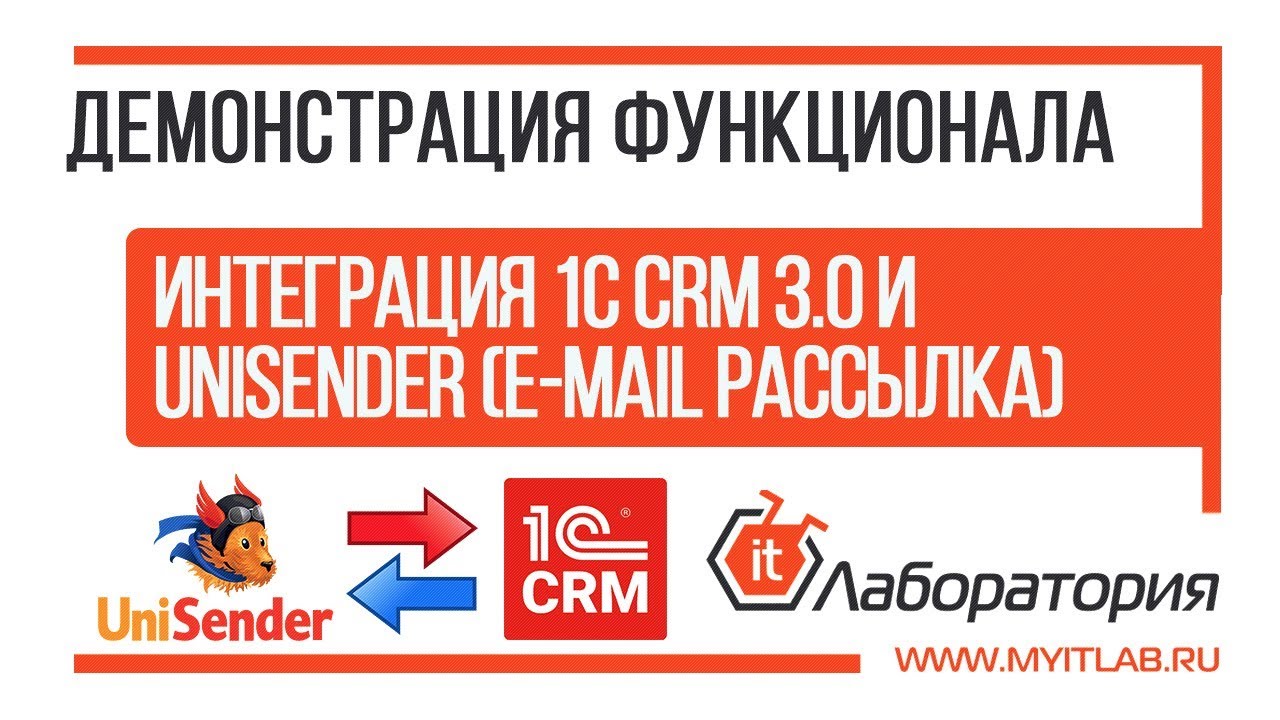 Рассылка электронных писем из 1C:CRM с помощью сервиса UniSender - YouTube