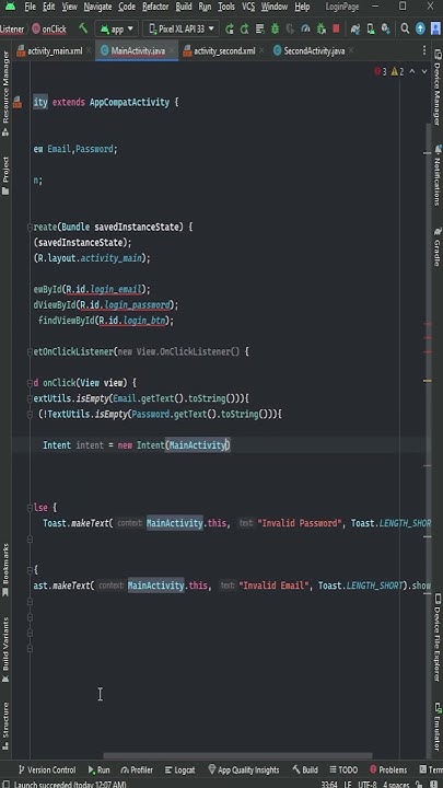 Set Validation for Login Page Activity Android Studio Java #androidstudio #validation #java # ...