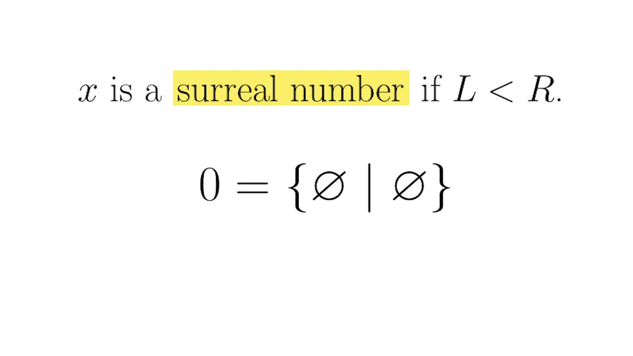 Surreal Numbers - YouTube