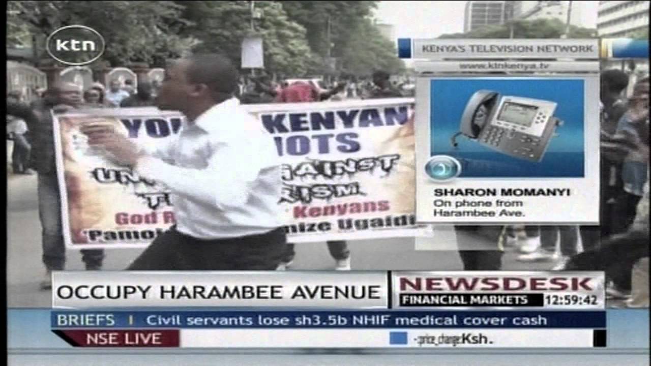 Occupy Harambee Avenue protests are ongoing in the Nairobi's CBD - YouTube