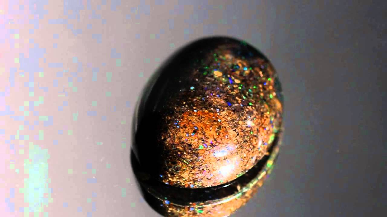 Schwarzer Opal 8 08 Ct - YouTube