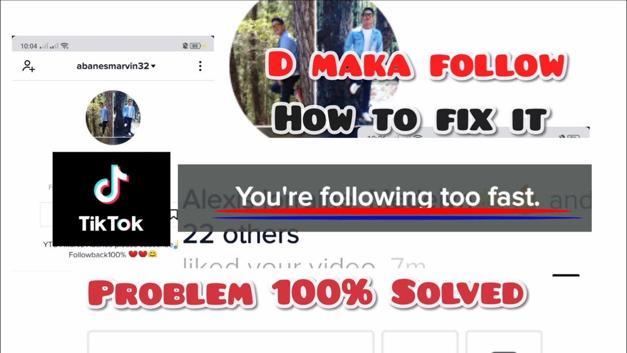 How to fix/Tiktok You're following Too Fast Problem Solved 2020 # ...