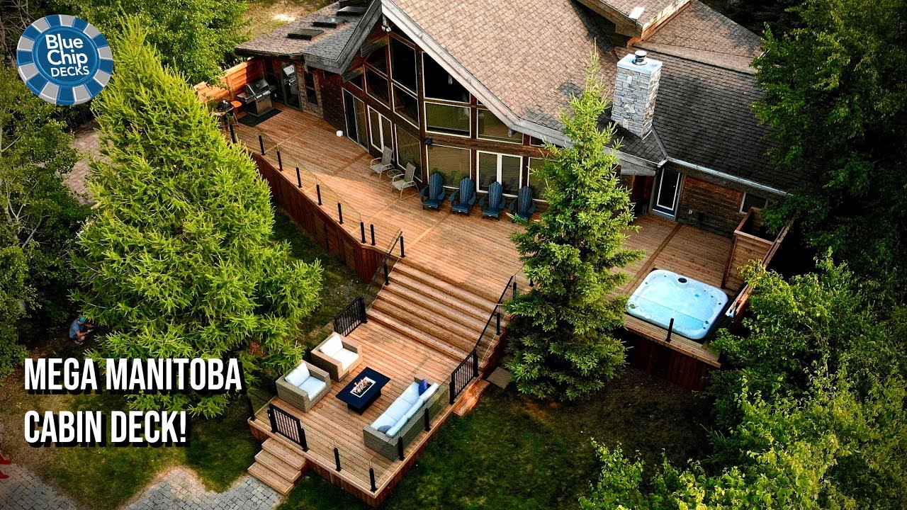 Mega Cabin Deck In Betula Lake Manitoba. - YouTube