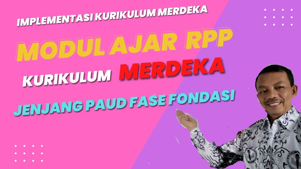 Contoh Modul Ajar / RPP PAUD Pada KURIKULUM MERDEKA - YouTube