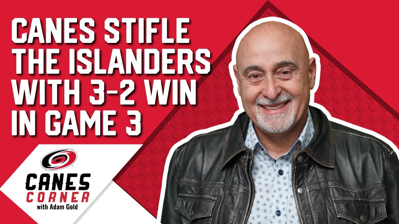 Canes one win away from second round after 3-2 win over Islanders - YouTube