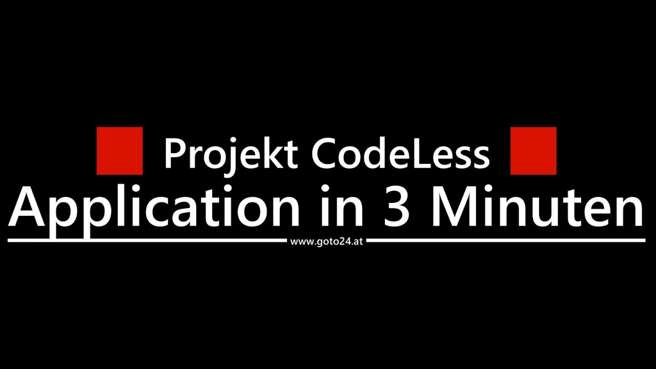 CodeLess (Software Entwicklung) Demo EA-Rechnung - YouTube