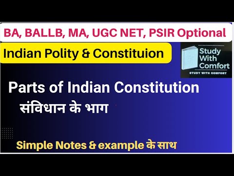Parts of Indian Constitution || Indian Polity Notes For GK - YouTube