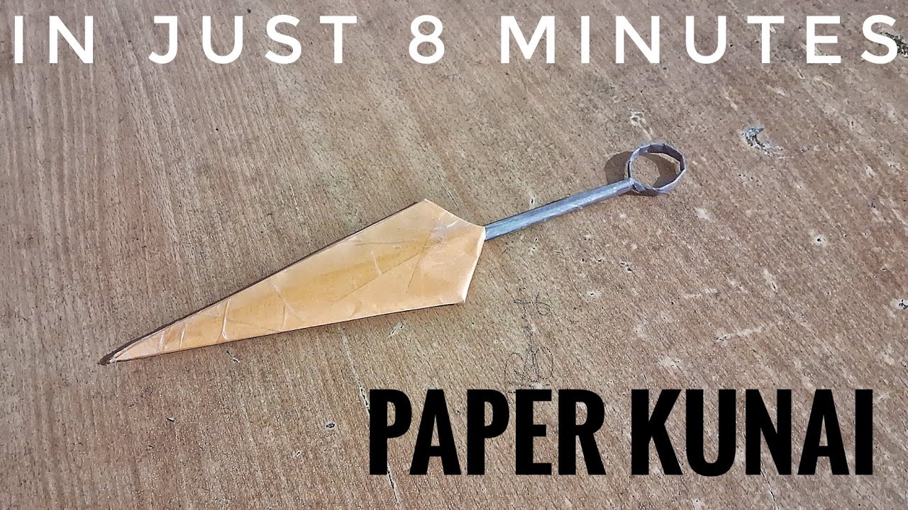 paper kunai how to make paper kunai #naruto #anime #narutoshippuden ...