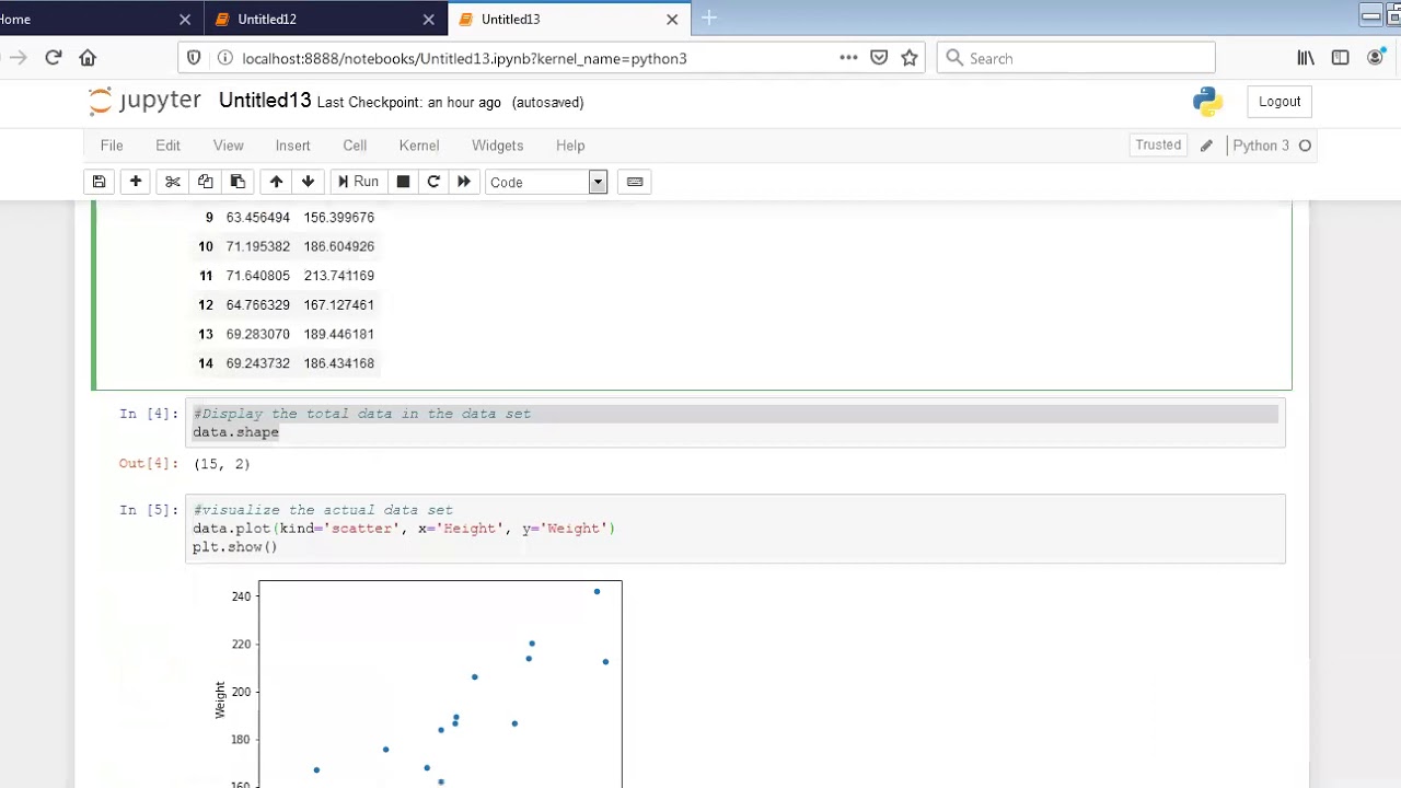 Machine Learning Using Python-Linear Regression Model - YouTube