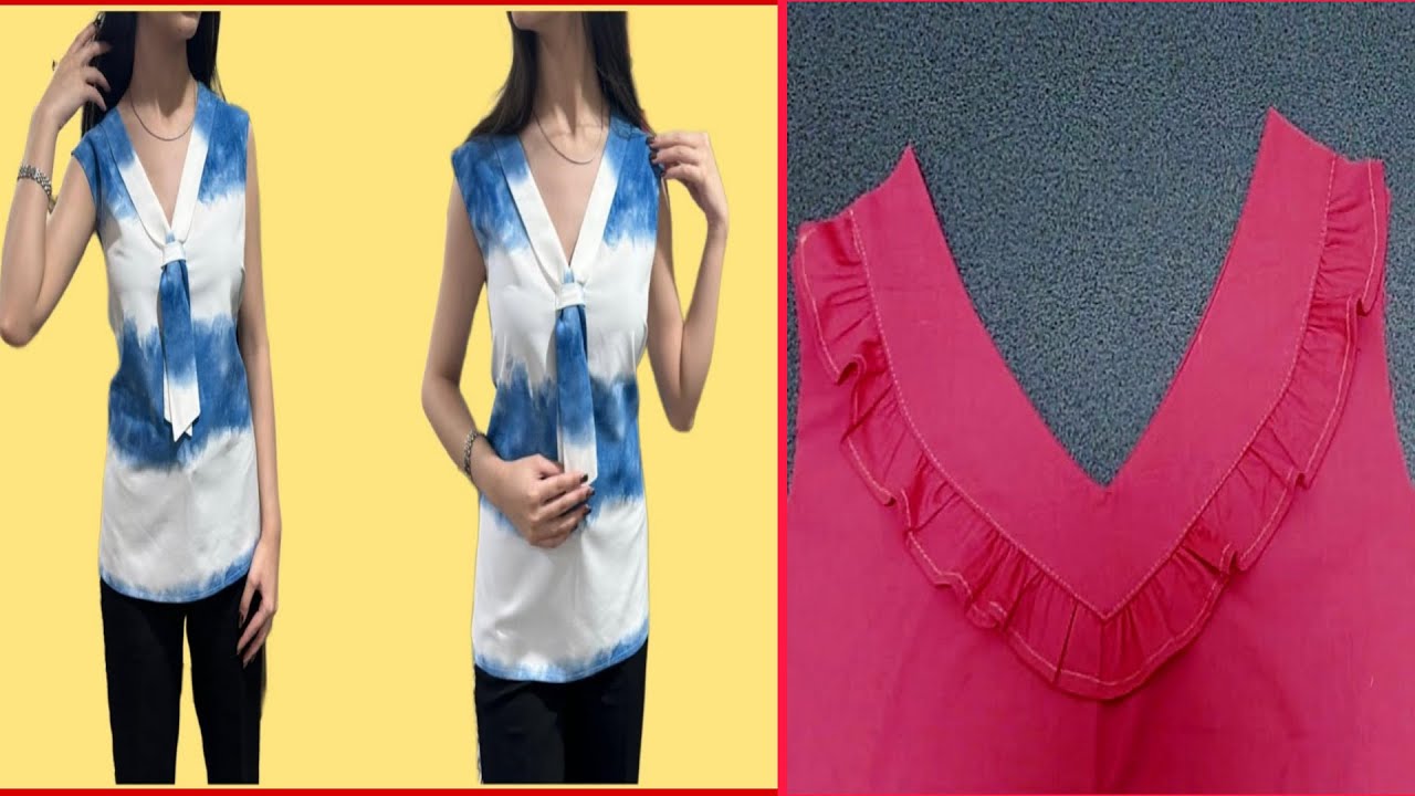 Sew two practical collar models in the shortest time. Easy collar ...