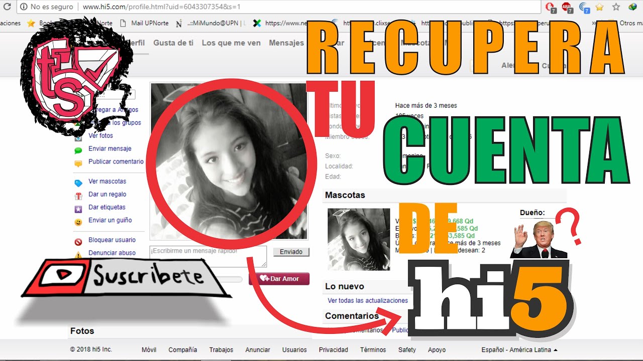 Como RECUPERAR tu CUENTA de HI5 | Recupera tus FOTOS - YouTube