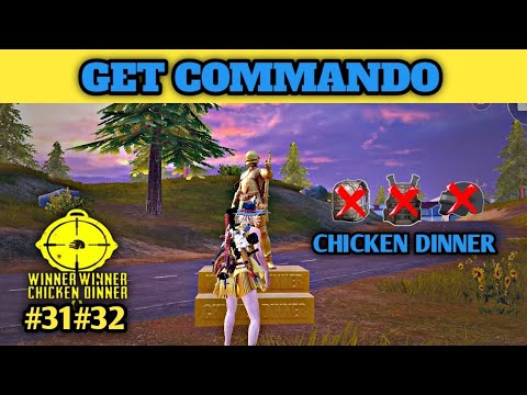 How to get commando title in bgmi !! #31#32 chicken dinner gameplay ...