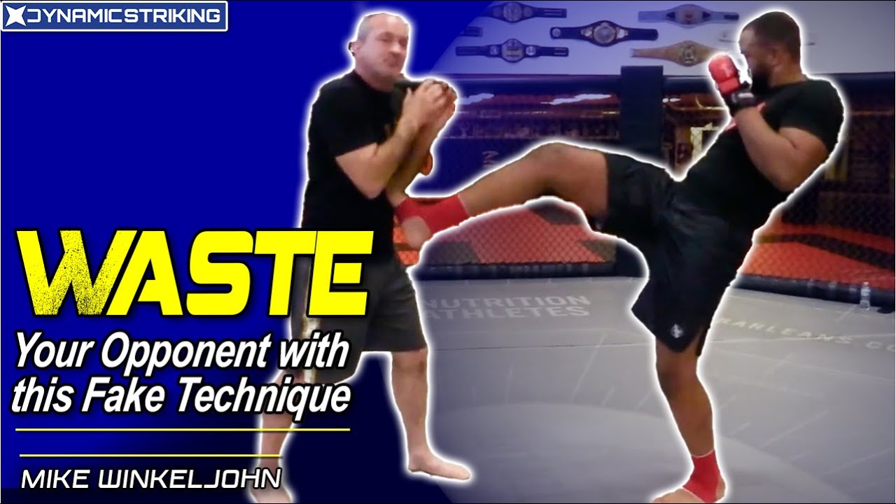 Fake Wide Kick to Midline Kick by Mike Winkeljohn - YouTube