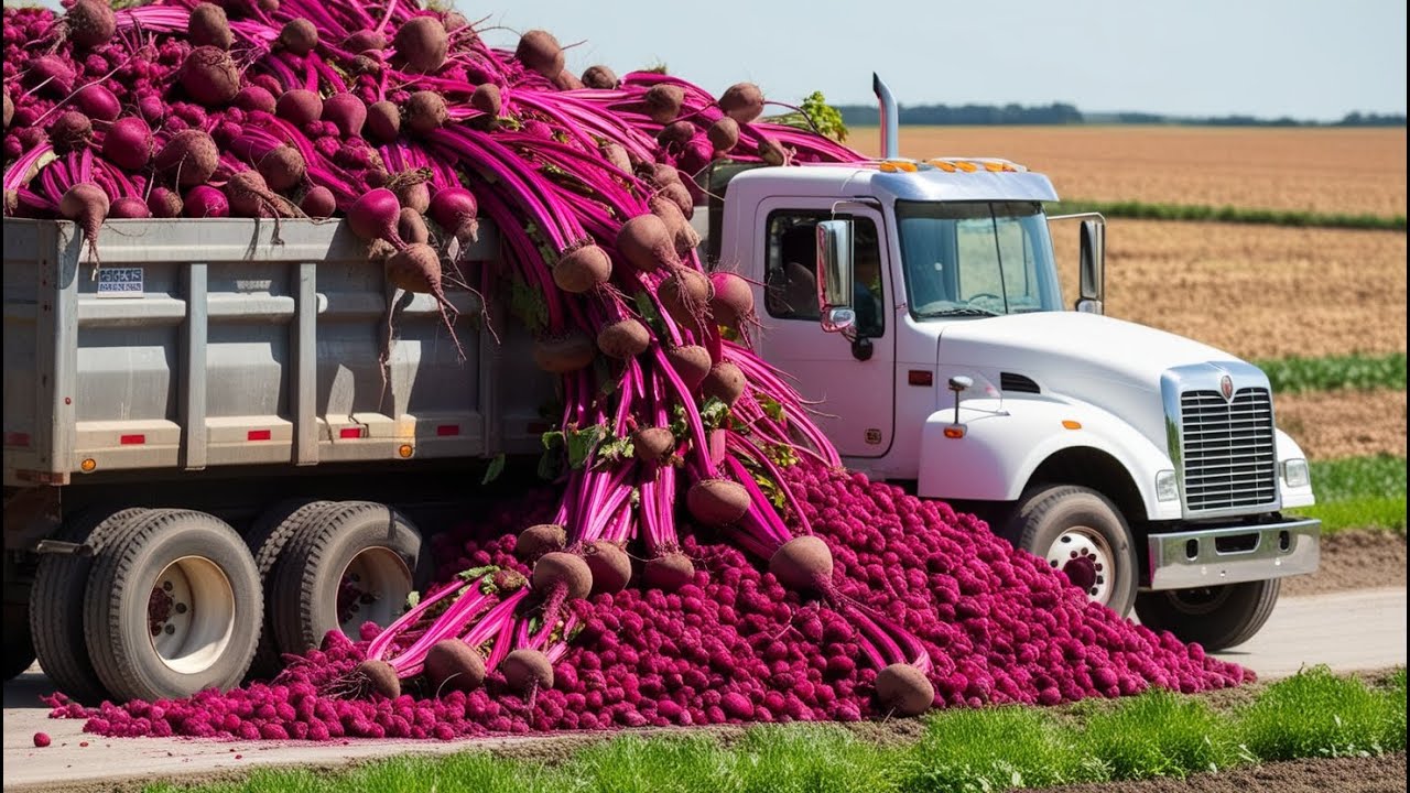 The Fascinating Process of Sugar Beet Harvesting with Modern Machinery ...
