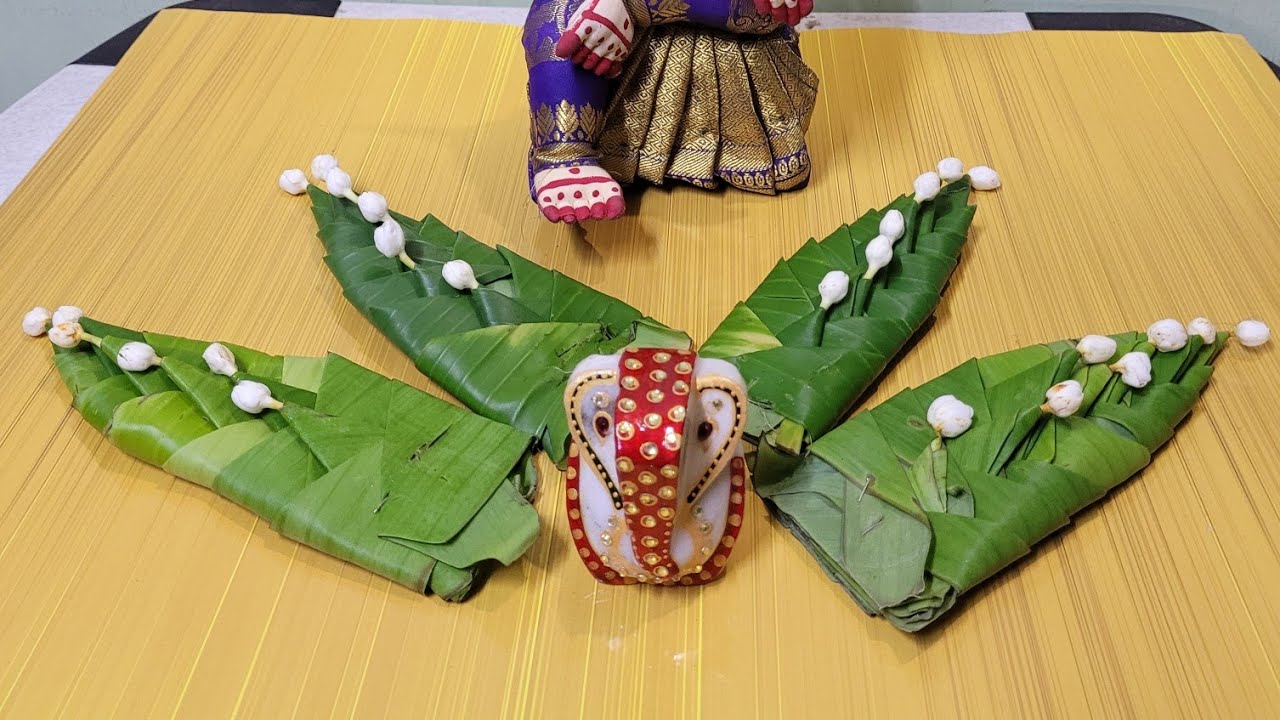 Banana leaf Arch adjusted video by vidyasiva - YouTube