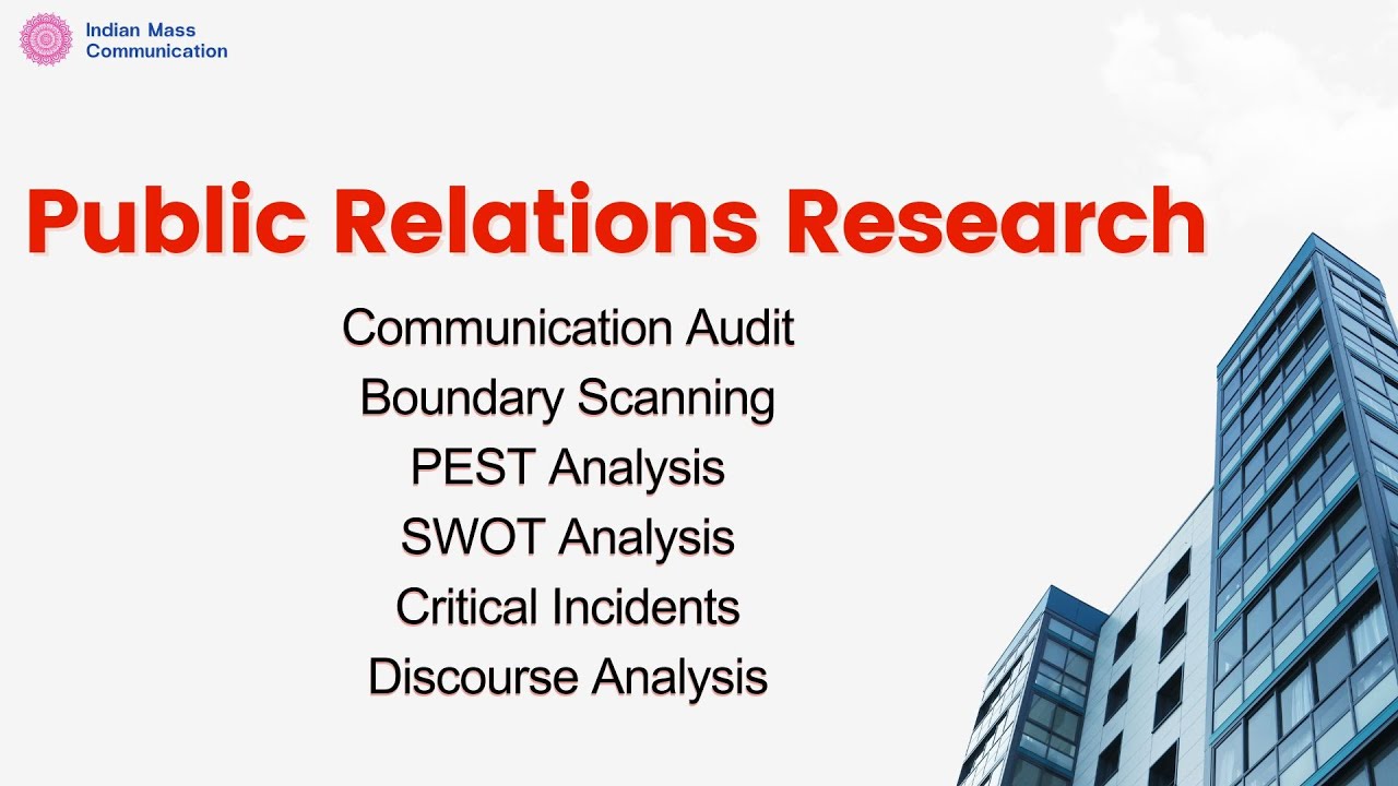 Public Relations Research| UGC Net Journalism and Mass Communication ...