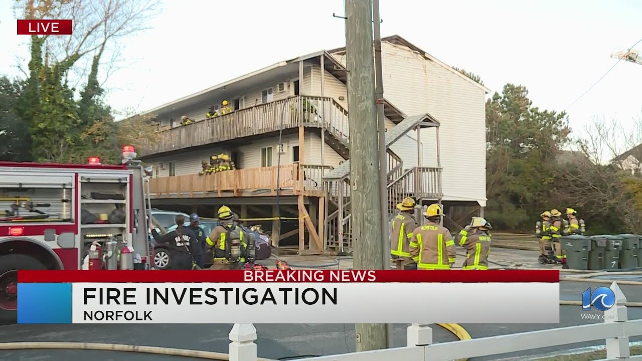 Crews in Norfolk respond to 2-alarm fire on 9th Bay Street - YouTube