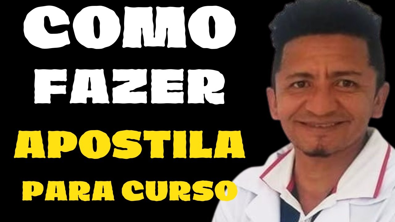 ||🔴|| Como Fazer Apostila Para Curso? - YouTube