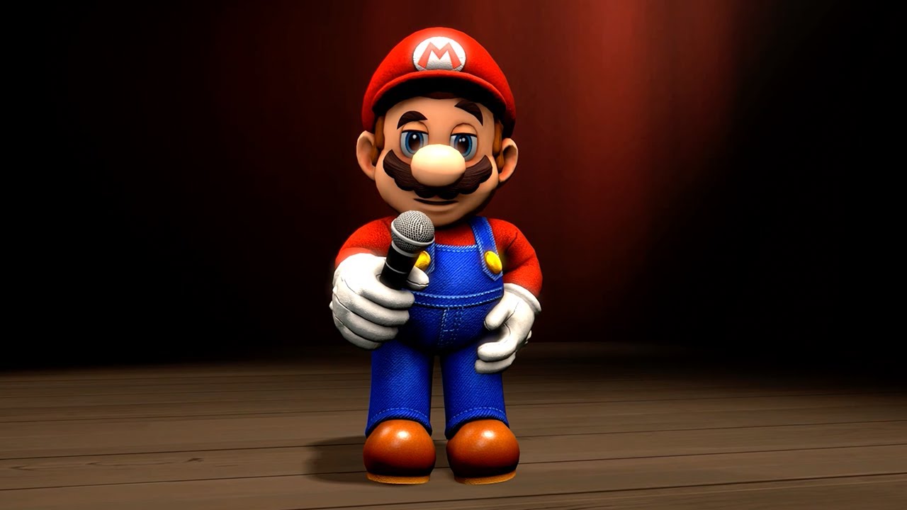 Mario Tries Standup Comedy | Super Mario Animation (SFM) - YouTube
