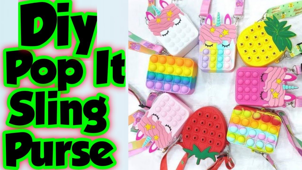 Diy Pop-It Sling Bag/homemade popit fidget sling purse/handmade cute ...