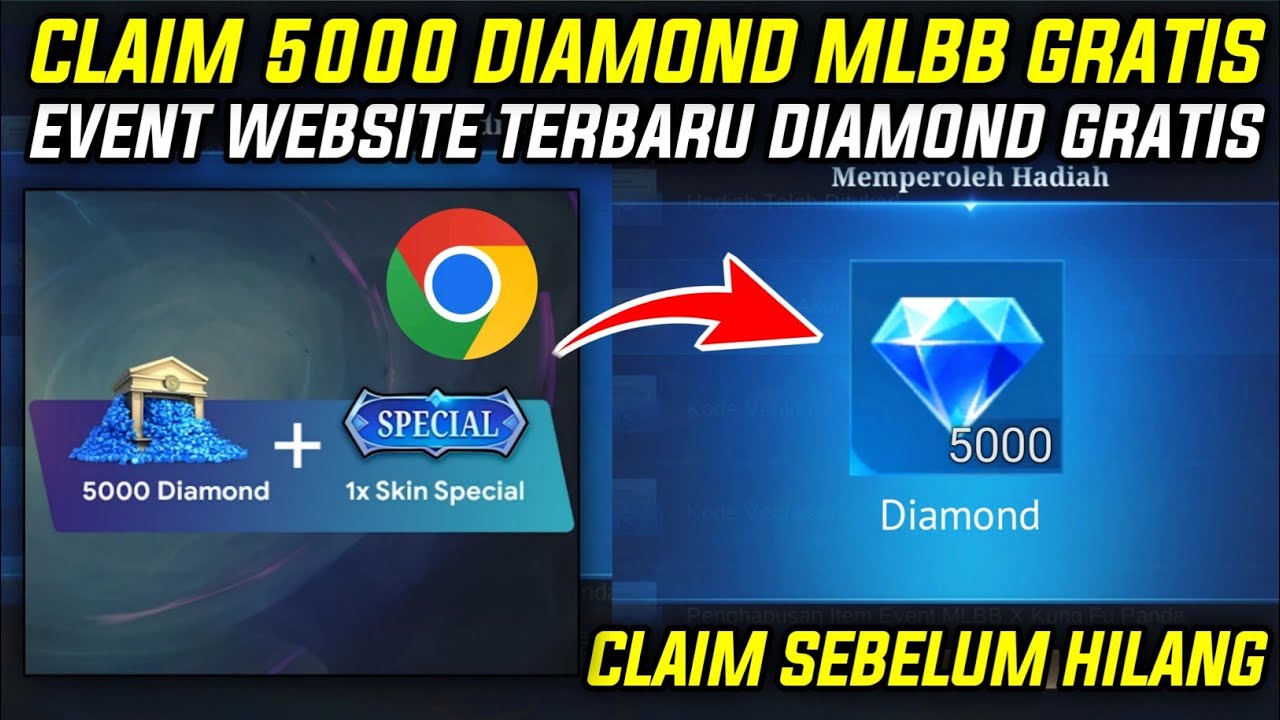 CEPAT CLAIM 5000 DIAMOND GRATIS - EVENT WEBSITE TERBARU DIAMOND MLBB ...