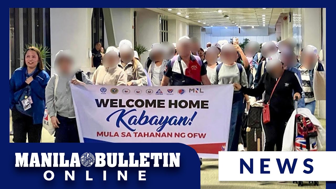 'Welcome home kabayan!' 76 more OFWs arrive from Lebanon - YouTube