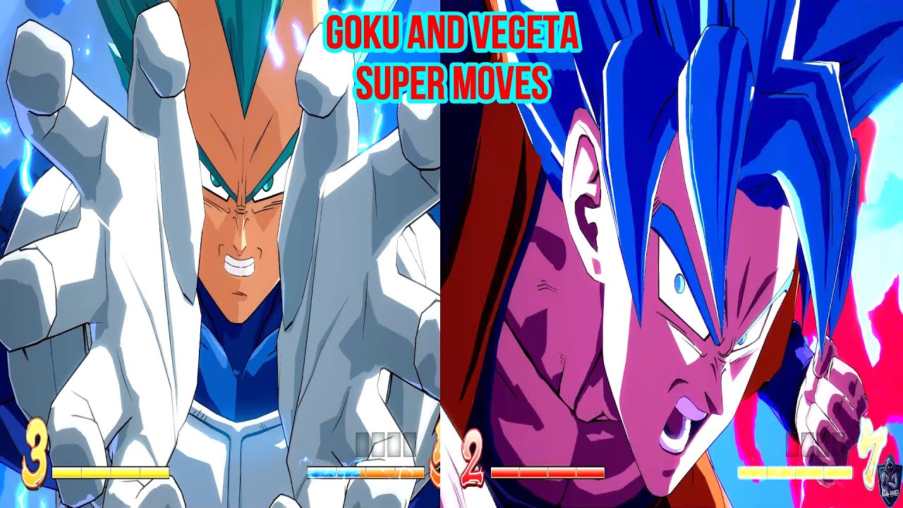 SSGSS VEGETA SUPER MOVES VS SSGSS GOKU SUPER MOVES | WHO IS STRONG GOKU ...