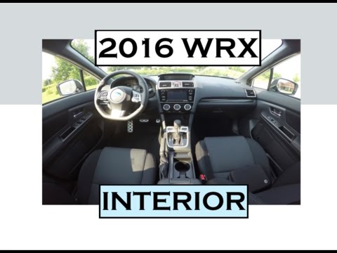2016 Subaru WRX Premium - CVT Interior Quick Look - YouTube