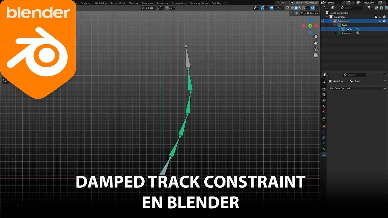 Damped Track Bones en Blender (Restricciones de huesos) - YouTube