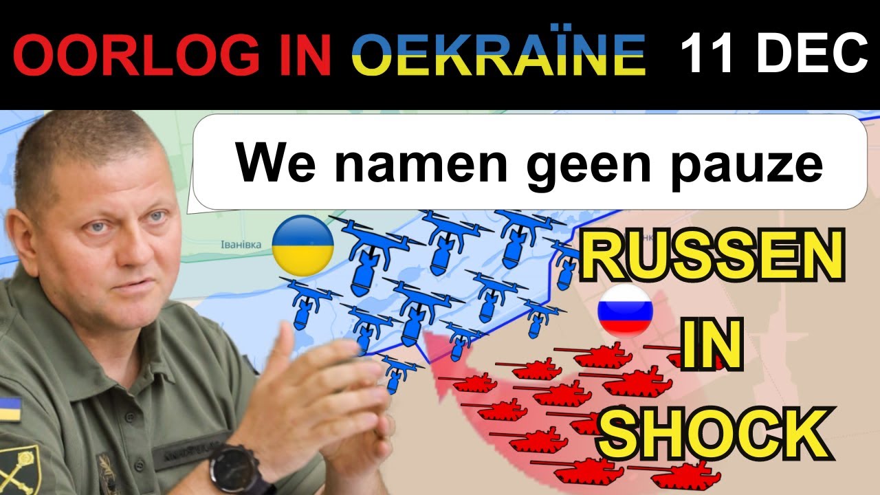 11 dec: NON-STOP Russische aanvallen! +10% van hun verliezen in één dag ...