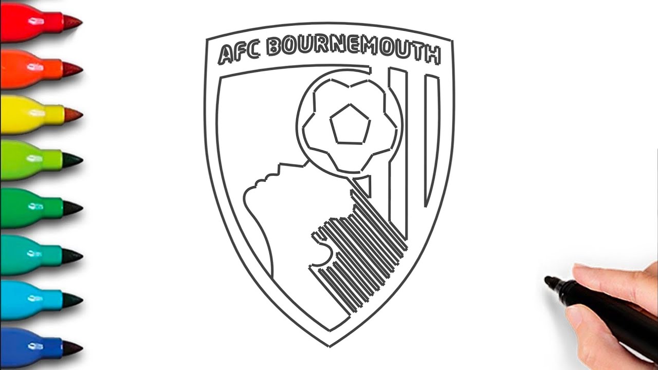 How to Draw Bournemouth Logo | Easy Step-by-Step Tutorial - YouTube