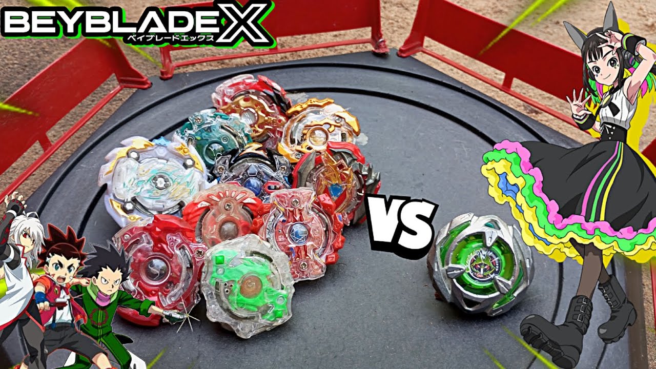 Beyblade X ou Beyblade Burst? WIZARD ARROW 4-60N contra 10 BEYBLADES ...