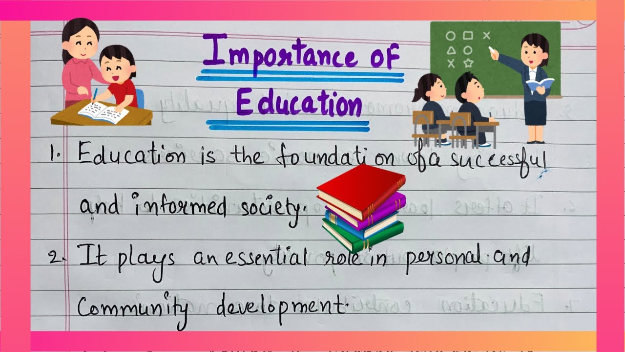 Essay on Importance of Education | 10 lines essay on importance of ...