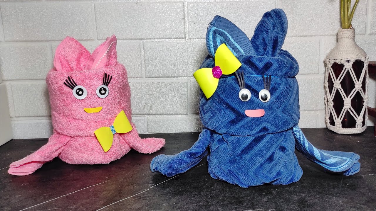 Folding Towel Art Easy - Towel Animals - YouTube