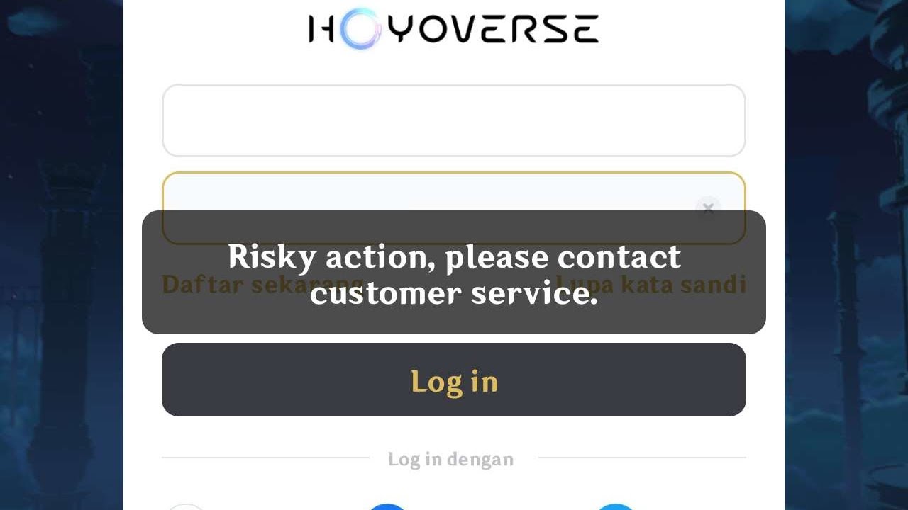 Cara Mengatasi Risky Action Saat Login Genshin Impact - YouTube