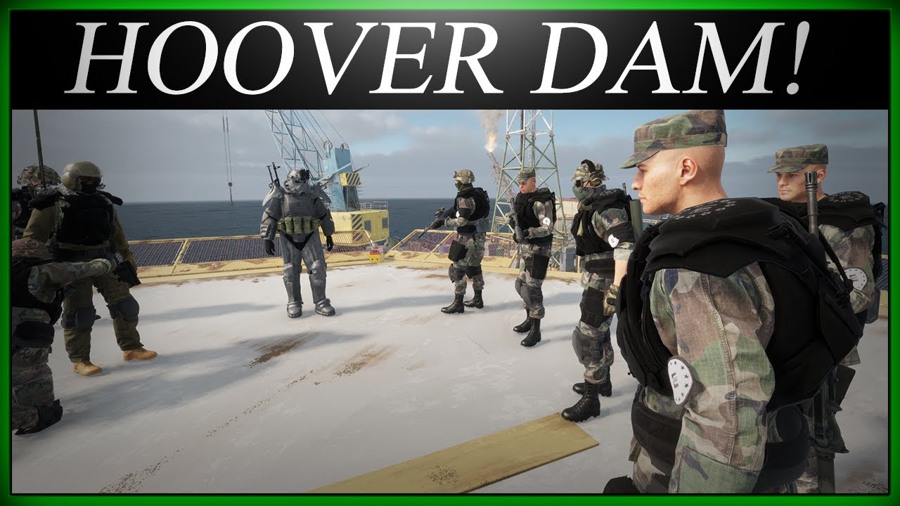 Arma Reforger Fallout Mod - Battle for Hoover Dam (Enclave POV) - YouTube