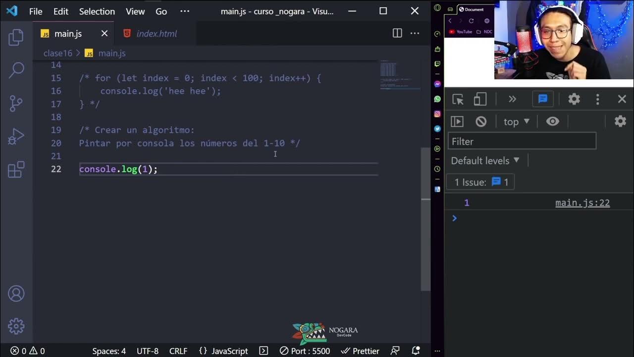 Curso De Programación Básica Con Javascript 16 Devcaress Youtube