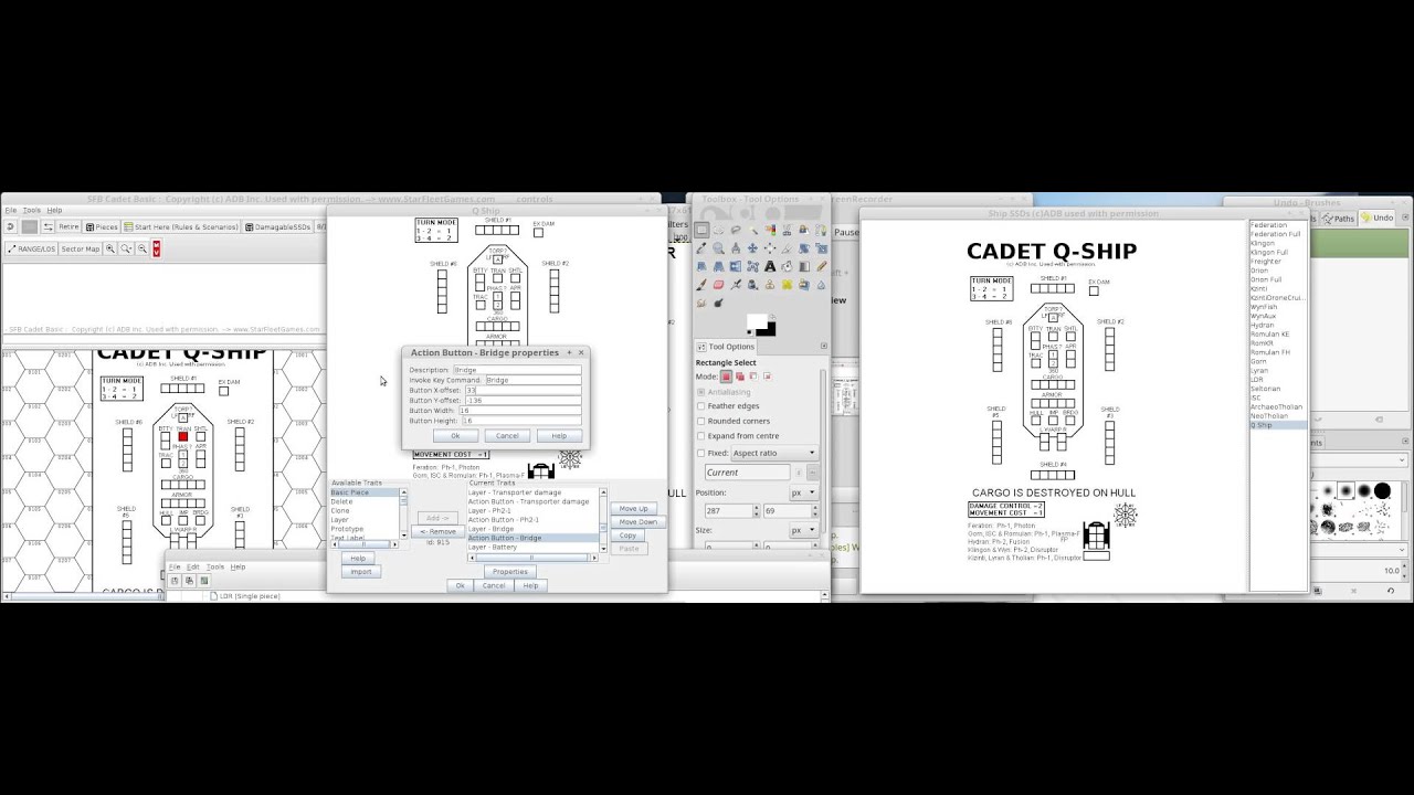 Vassal how to make SSDS for SFB Cadet Module - YouTube