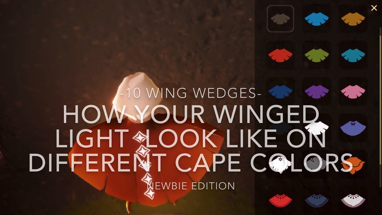 Sky:Children of The Light-10 Winged Light Pattern (On Capes) - YouTube