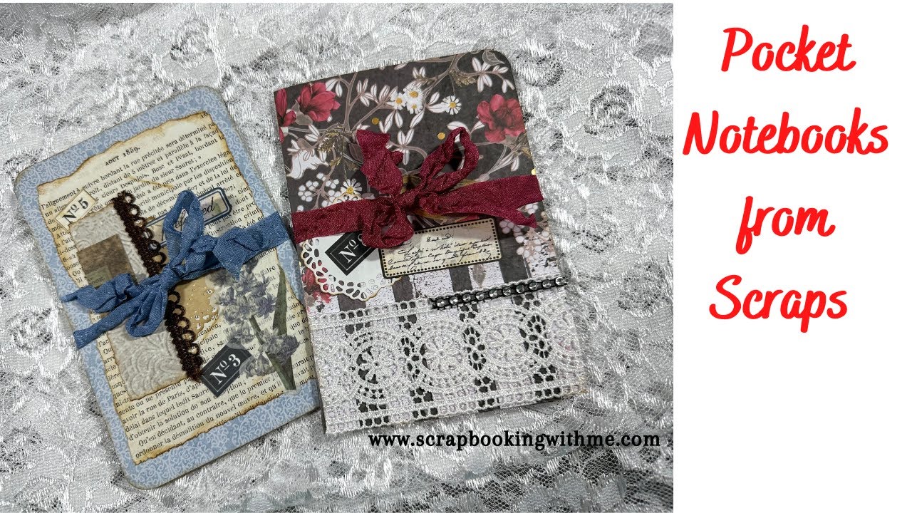 QUICK AND EASY POCKET NOTEBOOK FOLDS FROM SCRAPS | they look beautiful ...