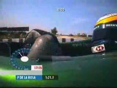 Pedro De la Rosa onboard Jaguar (GP España 2002)