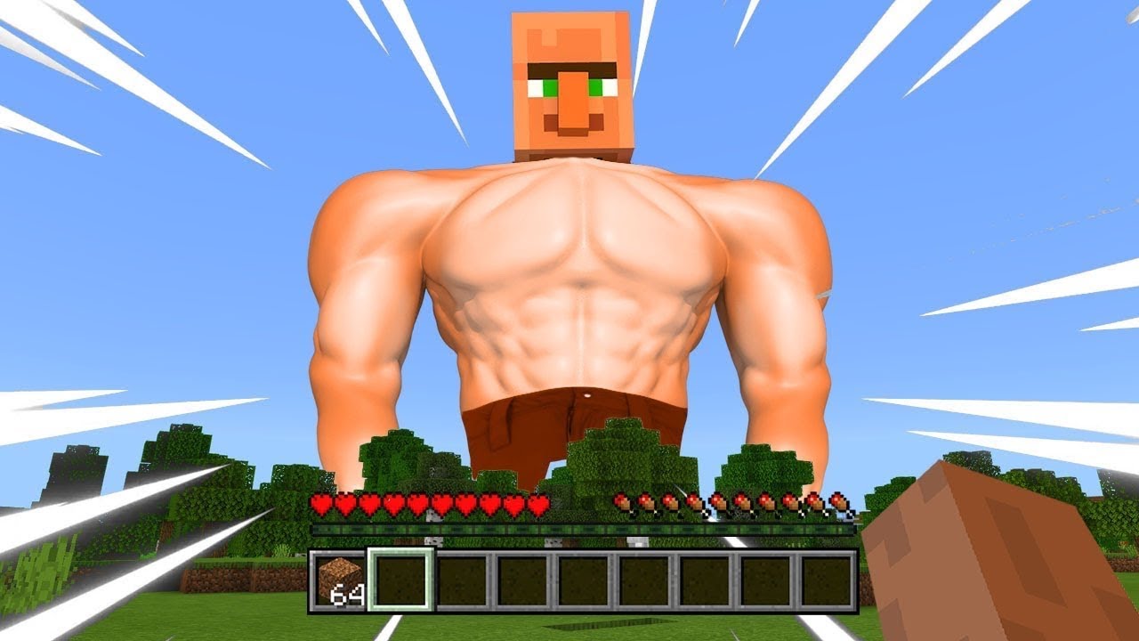 COMMENT FAIRE DEVENIR UN VILLAGEOIS MUSCLÉ SUR MINECRAFT ?!! SOUKA ...