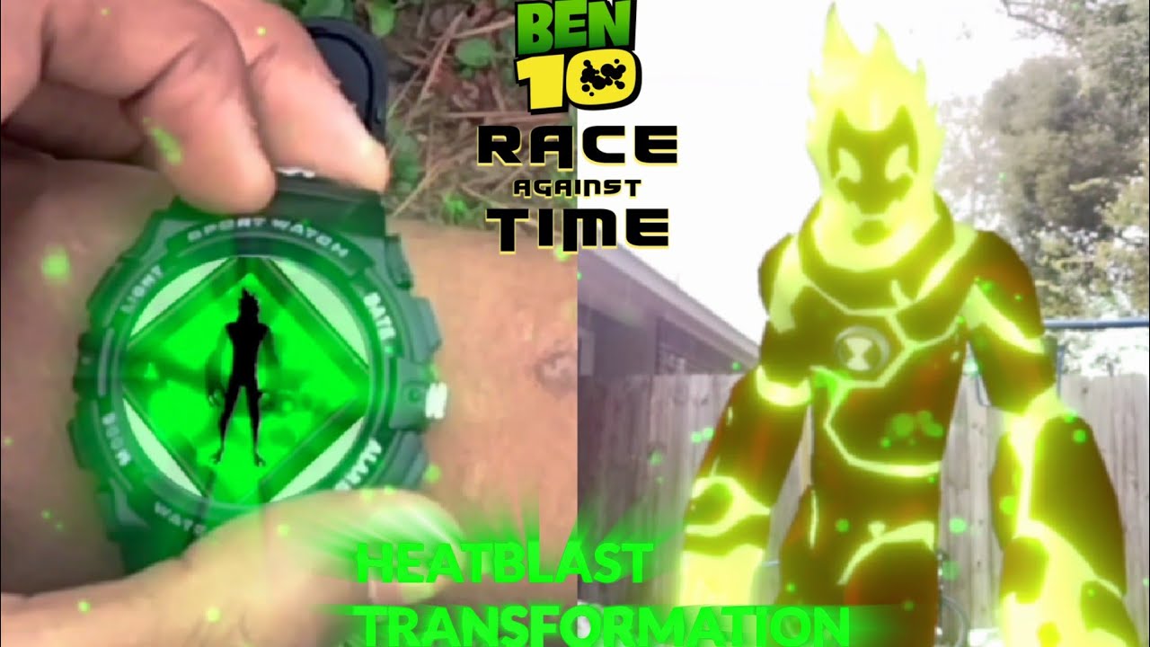 Race Against Time Heatblast Transformation In Real Life - YouTube