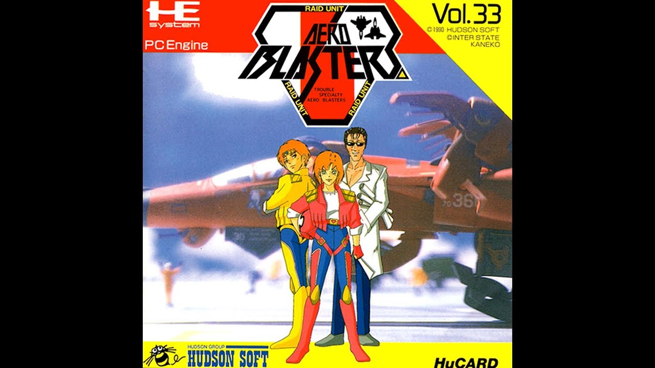 PC Engine - Aero Blasters 'Title & Phase #01' - YouTube