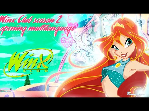 Winx Club season 2 opening multilanguage