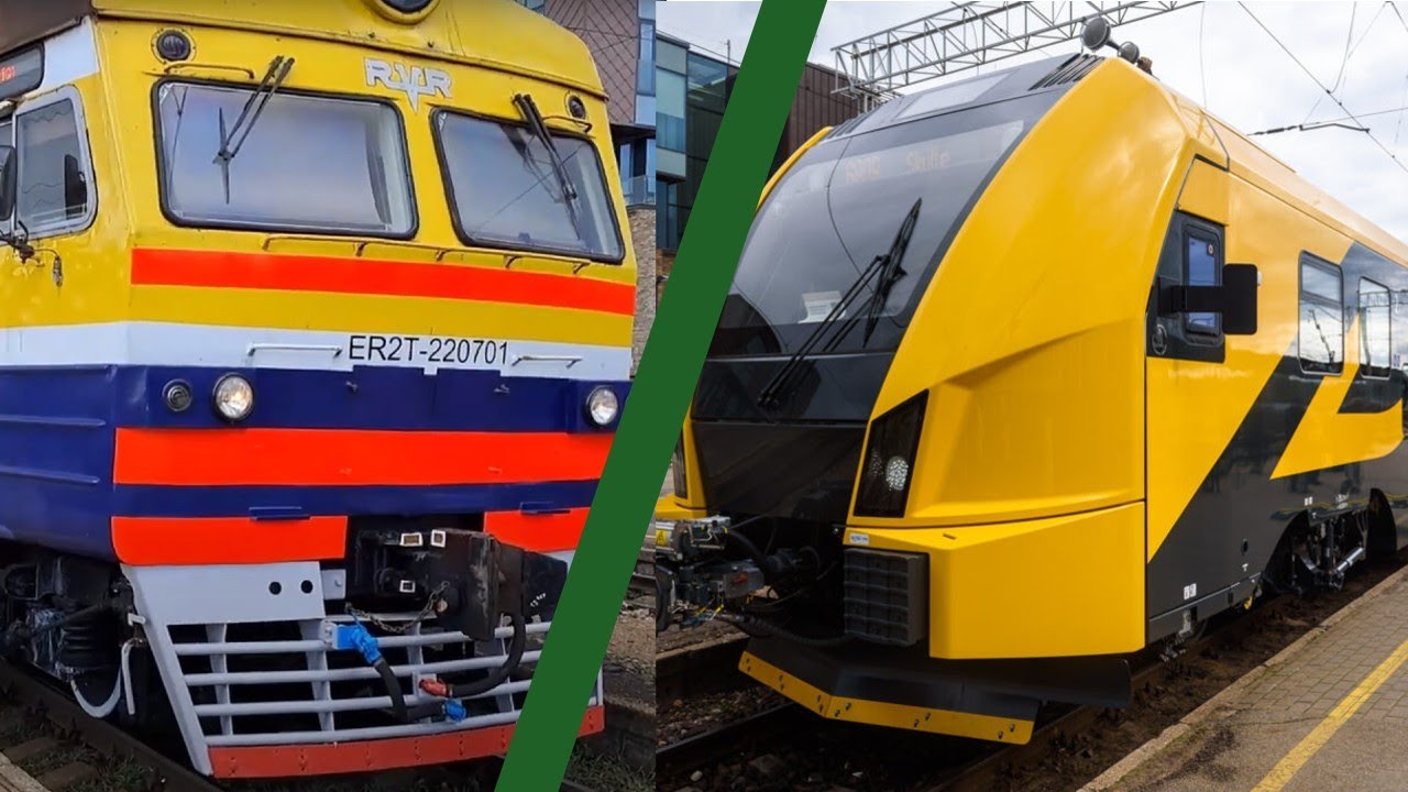 The Difference in interiors between ER2T and Škoda16Ev trains - YouTube