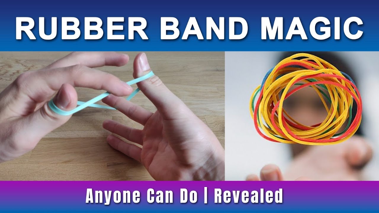 Rubber Band Magic Trick Hack | Rubber Band 4 Simple Ways Trick # ...
