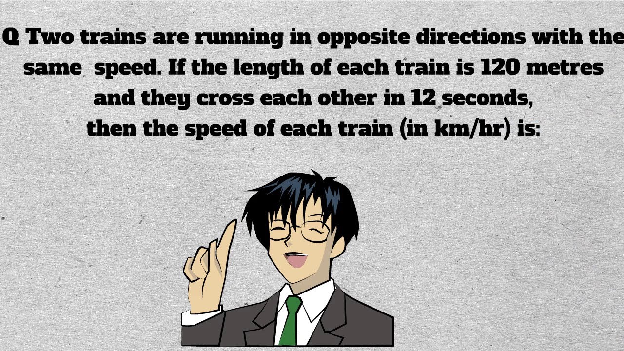 Two trains are running in opposite directions with the same speed. If ...