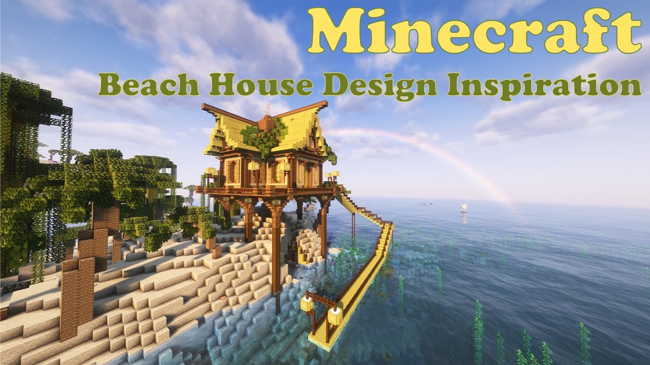 Minecraft Beach House Design Inspiration - YouTube
