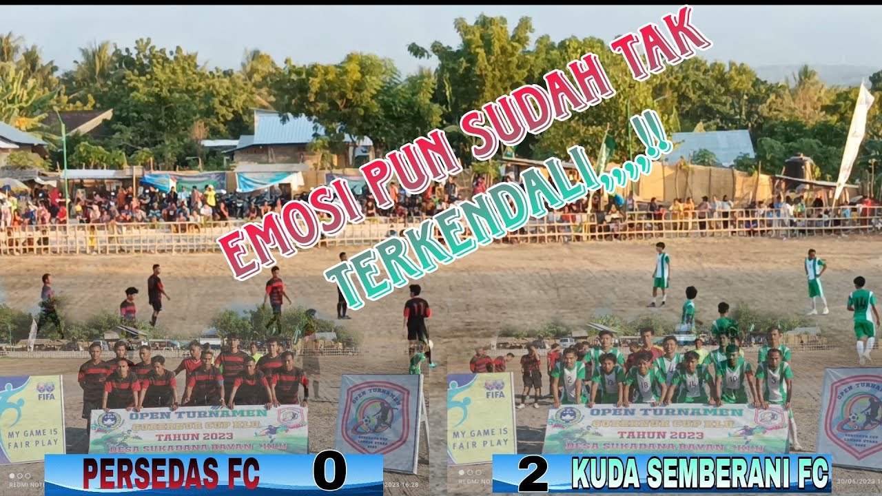 Serangan bertubi² Kuda Semberani Fc ( 2 ) Vs ( 0 ) Persedas Fc Akhirnya ...